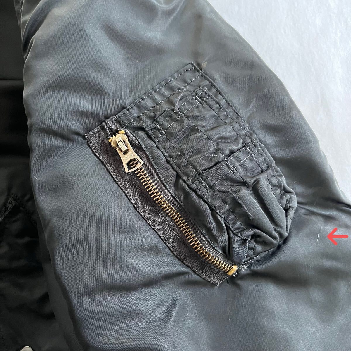 Yahoo!オークション - ALPHA INDUSTRIES INC. MA-1 フライトジャケット...