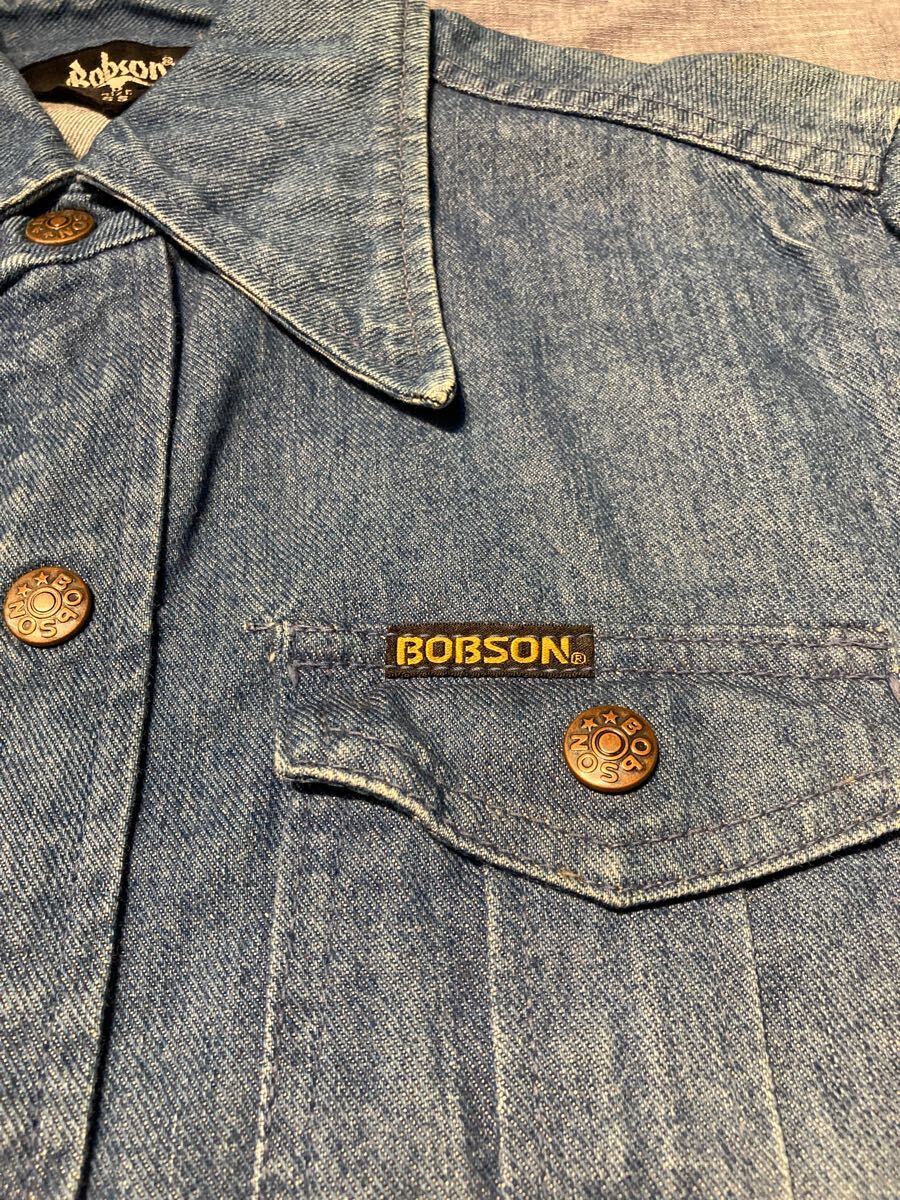 Yahoo!オークション - BOBSON ボブソン デニムジャケット サファリジャ...