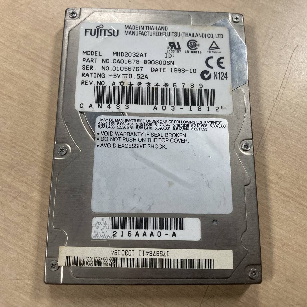 保証付 3.2GB 固定ディスクドライブ PC-98ノート 内蔵 2.5インチ ハードディスク IDE HDD MS-DOS6.2 Windows3.1 Windows95B(ノートブック ...