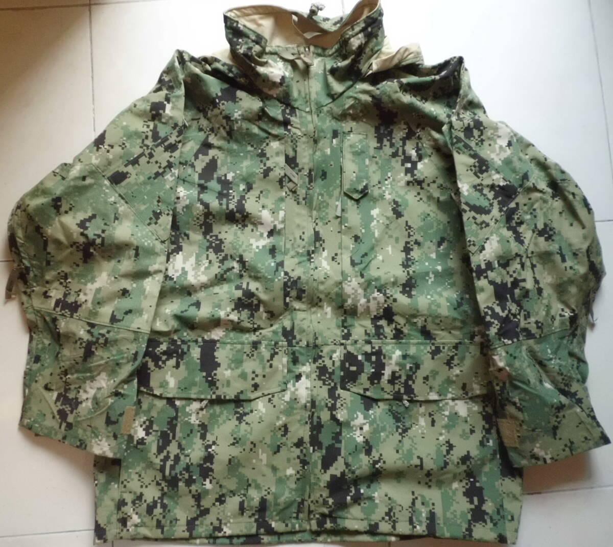 Yahoo!オークション - 新品米軍海軍NWU-3/ECWCSパーカーMS