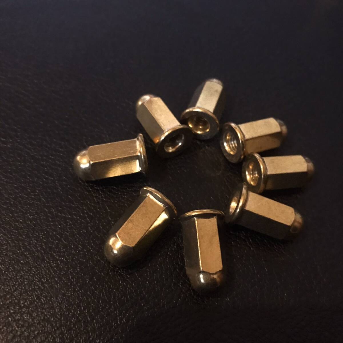 Yahoo!オークション - 送料無料 8個 M6 P1.0 21mm ゴールド メッキ フ...