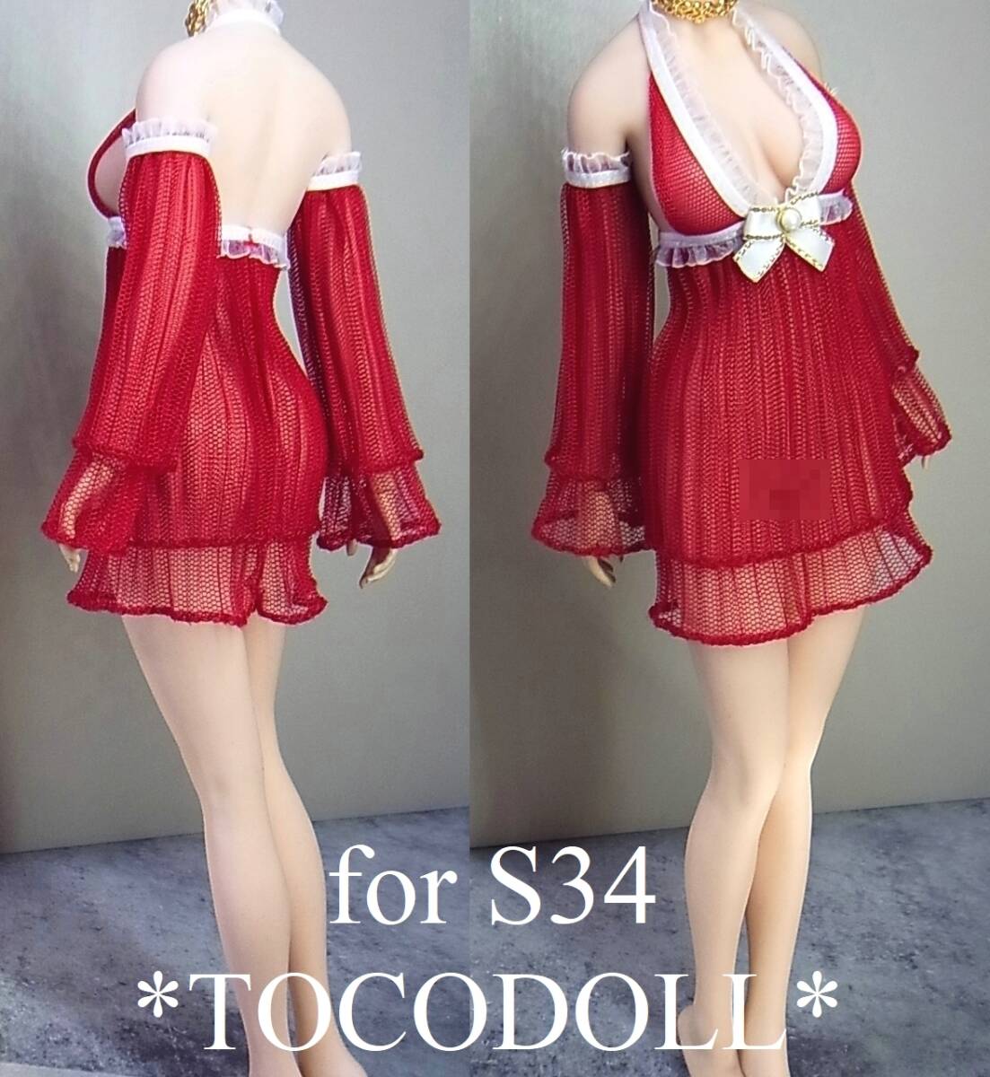 Yahoo!オークション - toco Phicen/TBLeague用 S34 ホルターフリル シ...