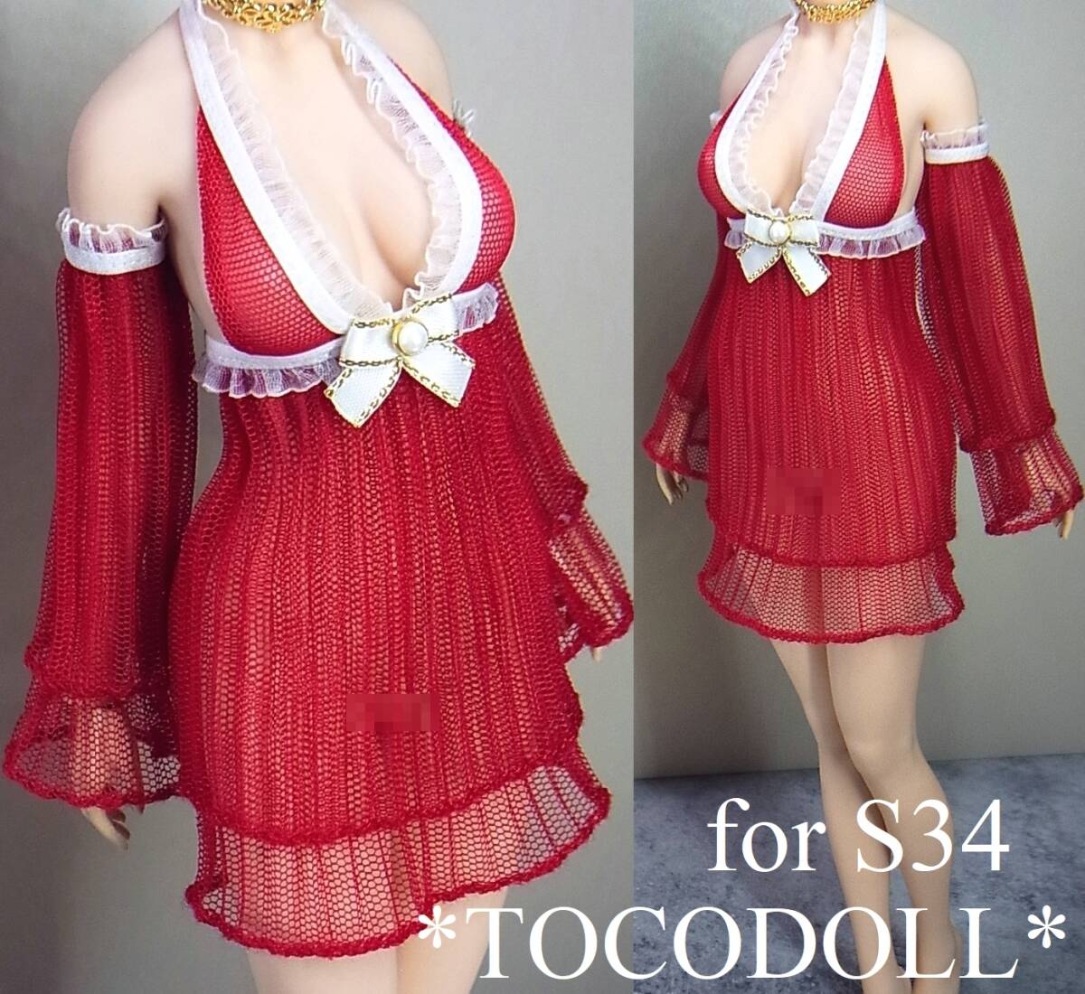 Yahoo!オークション - toco Phicen/TBLeague用 S34 ホルターフリル シ...