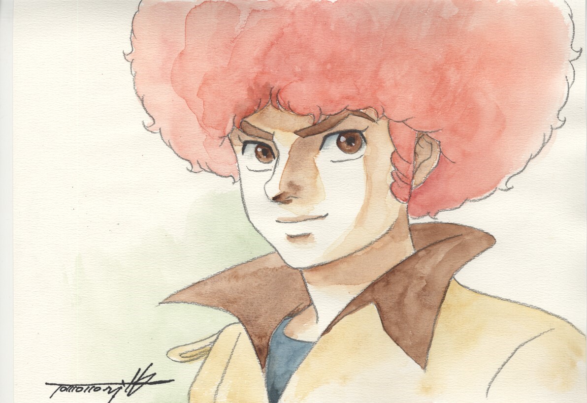 Yahoo!オークション - 手描きイラスト152 湖川友謙 直筆イラスト