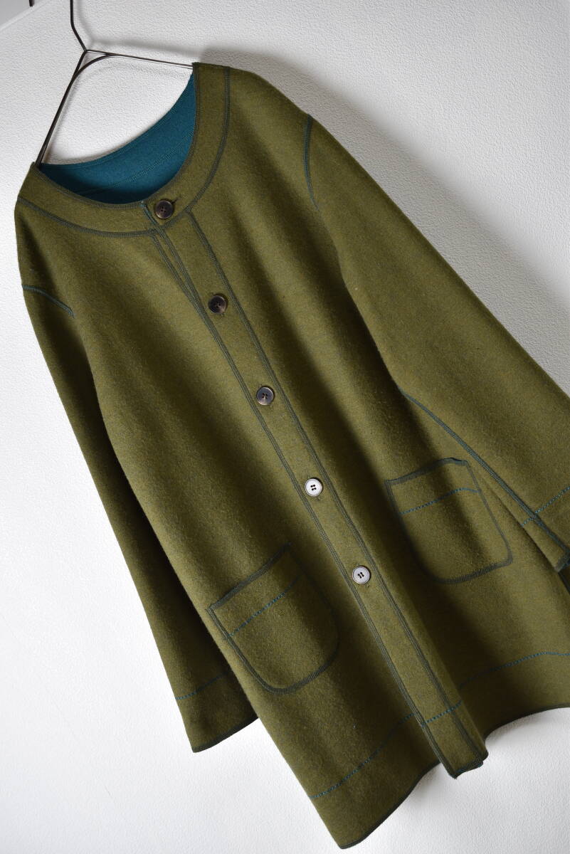 Yahoo!オークション - noa-ge ノアージュ 一宮繊維 ウール混ニットノー...