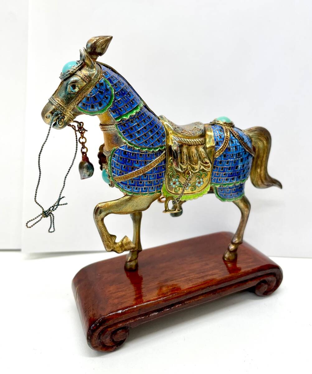中国美術 七宝馬置物 約129.5g(その他)｜売買されたオークション情報、yahooの商品情報をアーカイブ公開 - オークファン（aucfan.com）