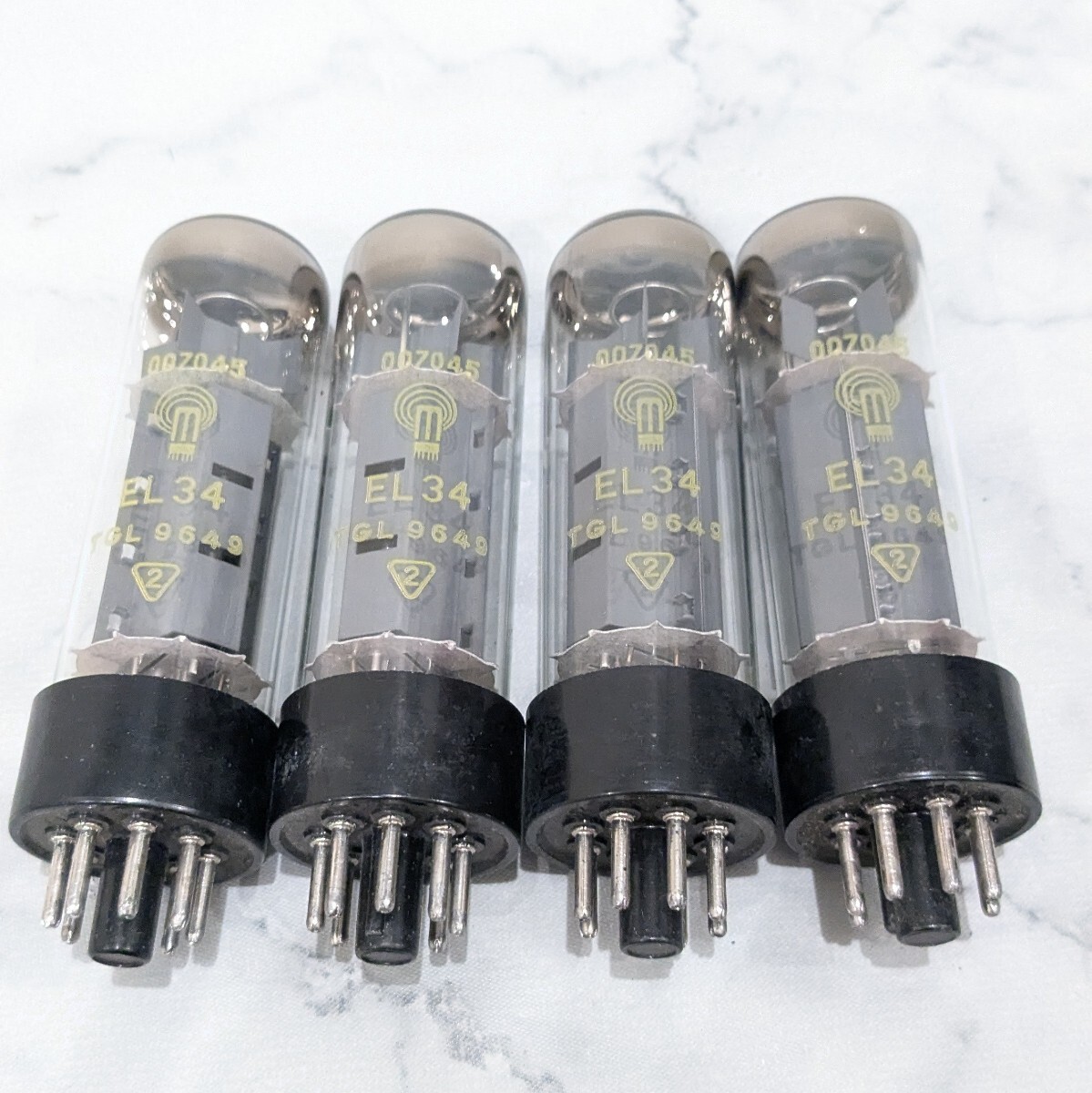 Yahoo!オークション - 真空管 RFT EL34 TGL 9649 4本セット 箱無し