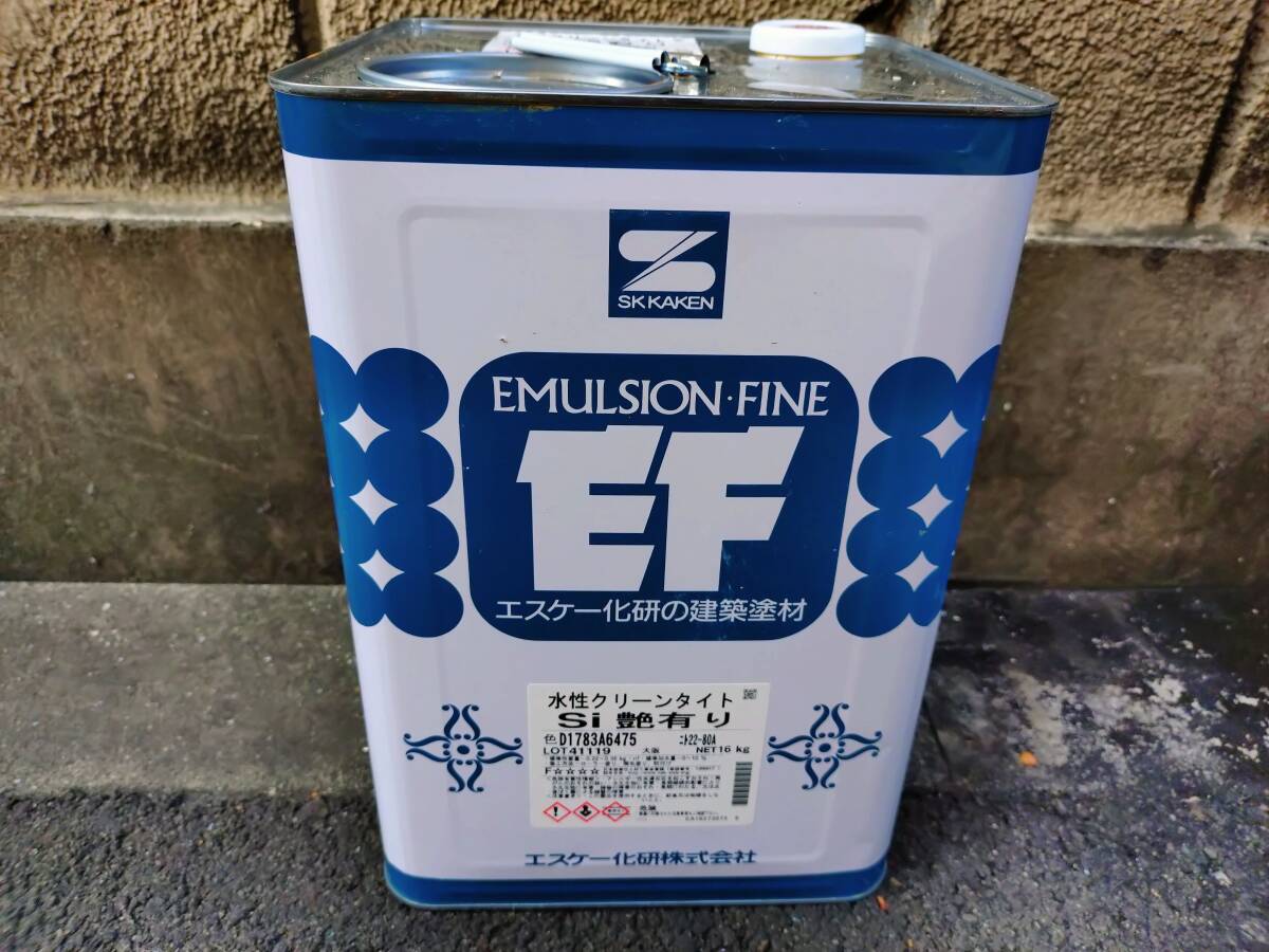 Yahoo!オークション - 水性クリーンタイトSi 16kg 艶あり エスケー化研...