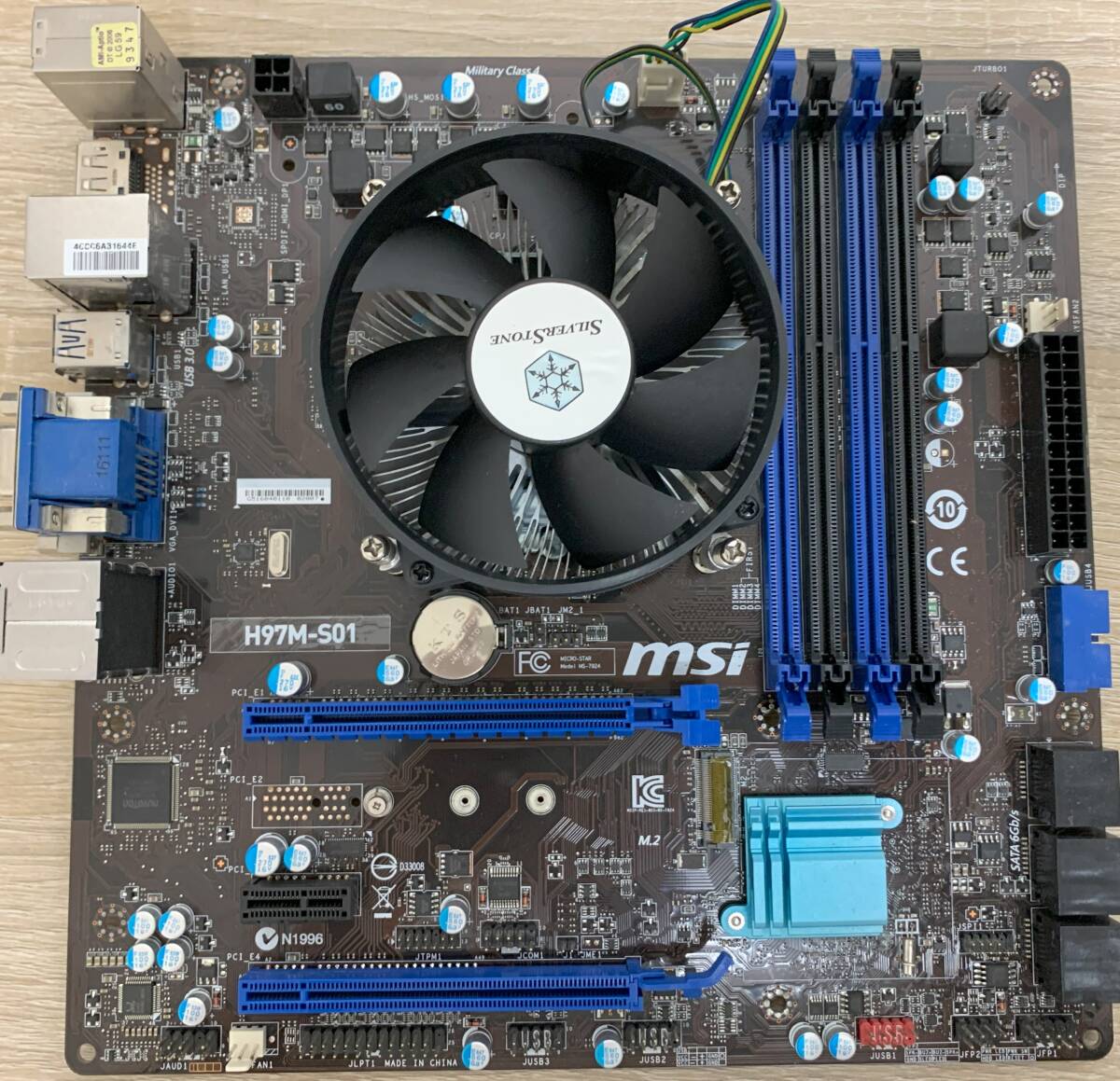 Yahoo!オークション - LGA-1150マザーボードMSI H97M-S01 CPU（i7-4790...