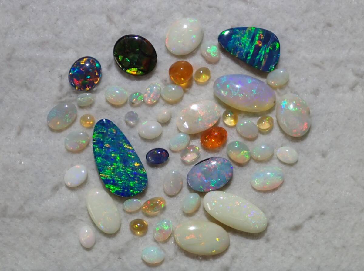 Yahoo!オークション - 1 オパール ルース まとめ 76.3ct