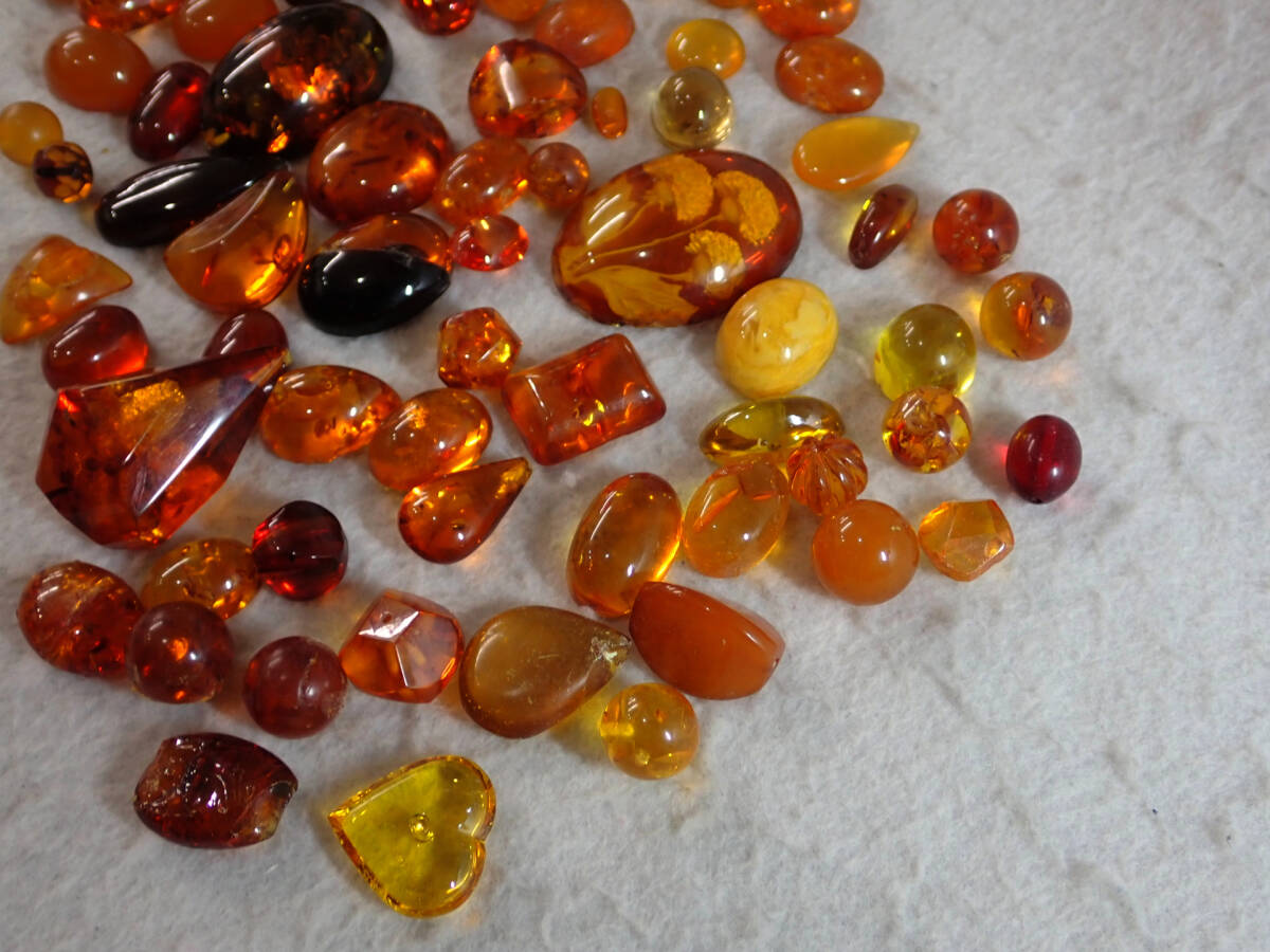 Yahoo!オークション - 1 本琥珀 ルース まとめ 101g