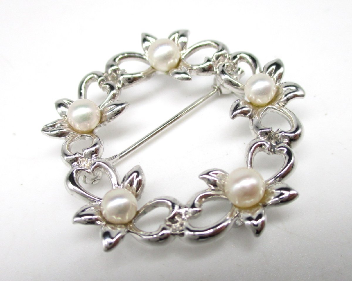 Yahoo!オークション - 田崎真珠 TASAKI SV パールブローチ NHK 銀製