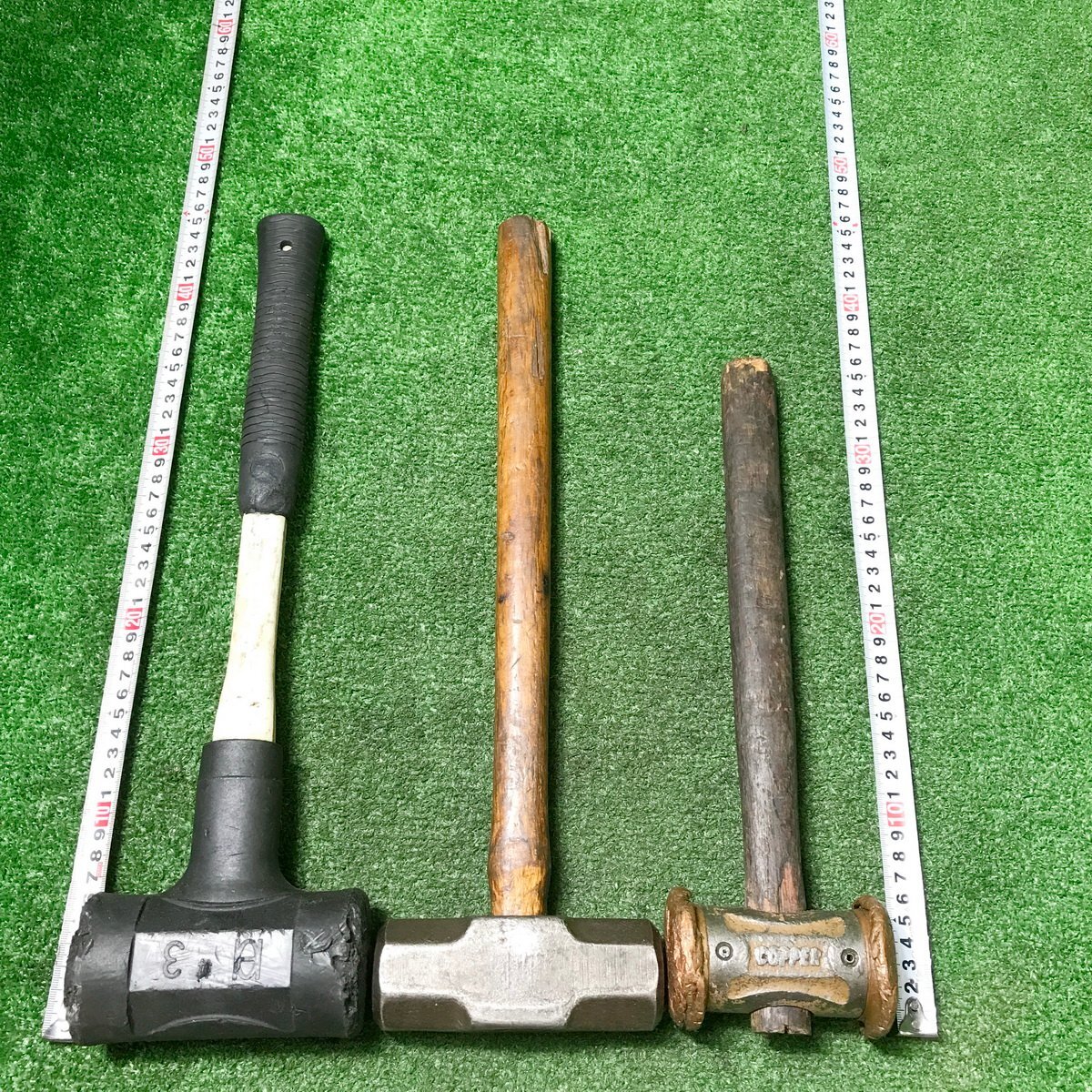 Yahoo!オークション - キ蒼c869 両口ハンマー ショックレスハンマー 鉄...