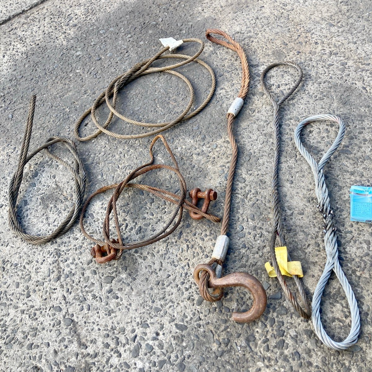 Yahoo!オークション - 拝睦a302 ワイヤーロープ 玉掛けワイヤー 吊りワ...