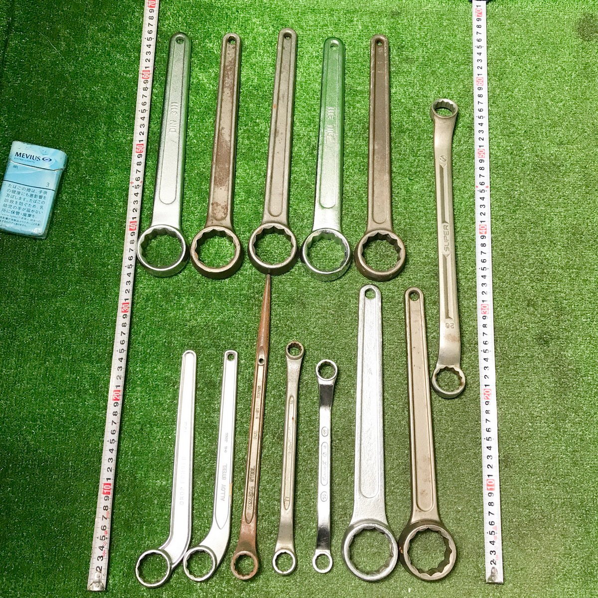 Yahoo!オークション - キ蒼c911 スーパー 他 片口/両口メガネレンチ め...