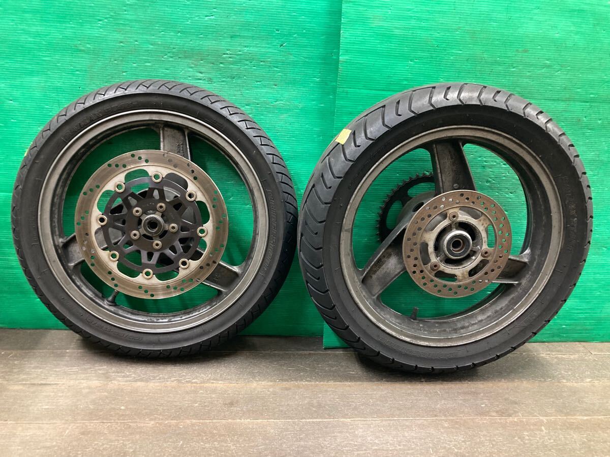 160 140 1F ZZR250 EX250H-054 前後ホイール フロント リア ゆうパック2個口発送 気泡緩衝材にて発送 241206(リア)｜売買されたオークション情報、yahooの ...