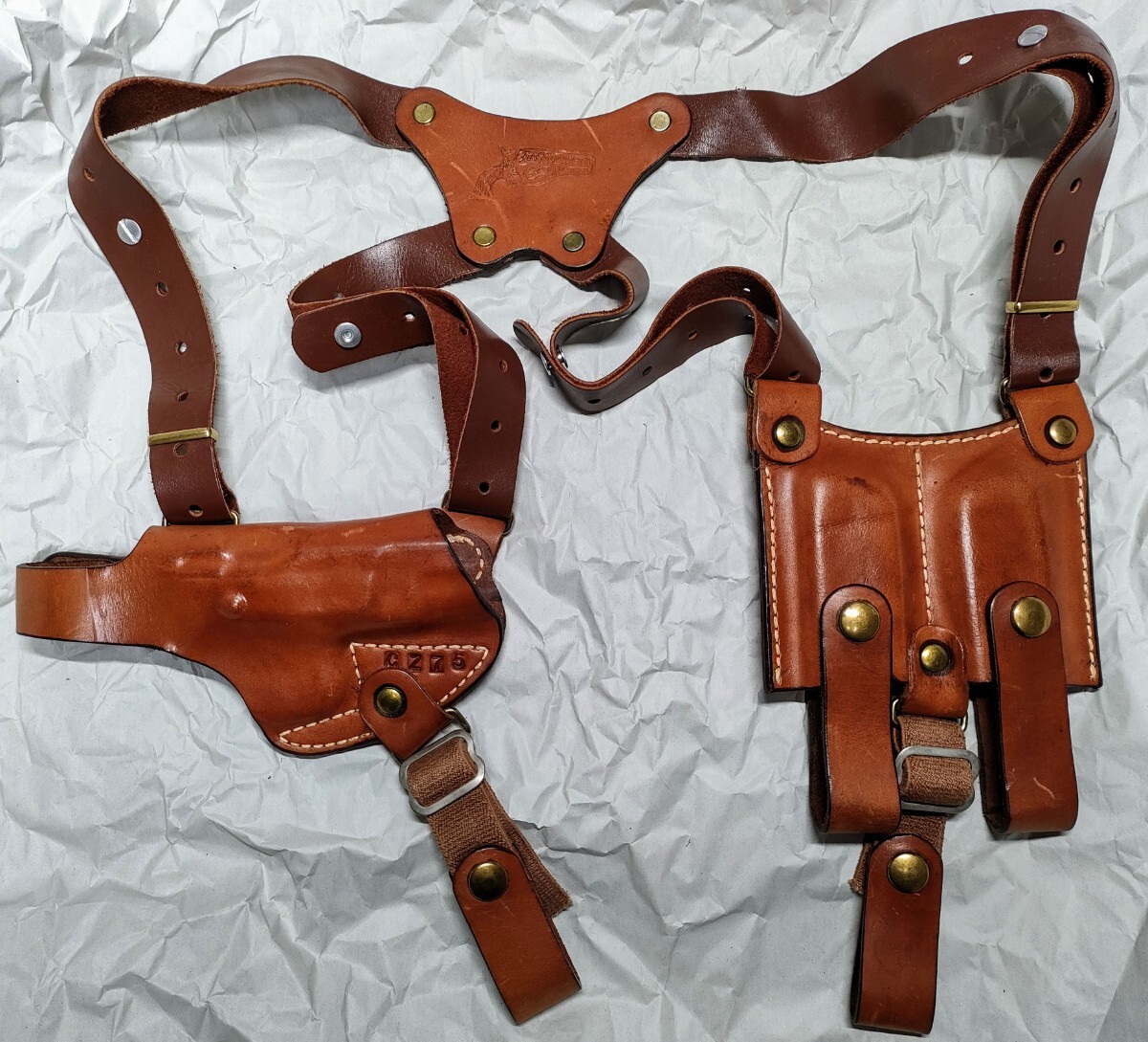 実物 Ted Blocker's Custom Holsters テッドブロッカース CZ75 ショルダーホルスター マグポーチ 革製 KSC マルシン(トイガン)｜売買されたオークション情報 ...