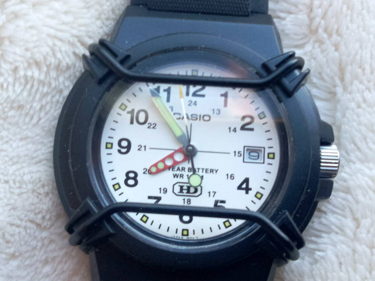 Yahoo!オークション - 美品 CASIOアナログ クオーツ HDA-600 チー...