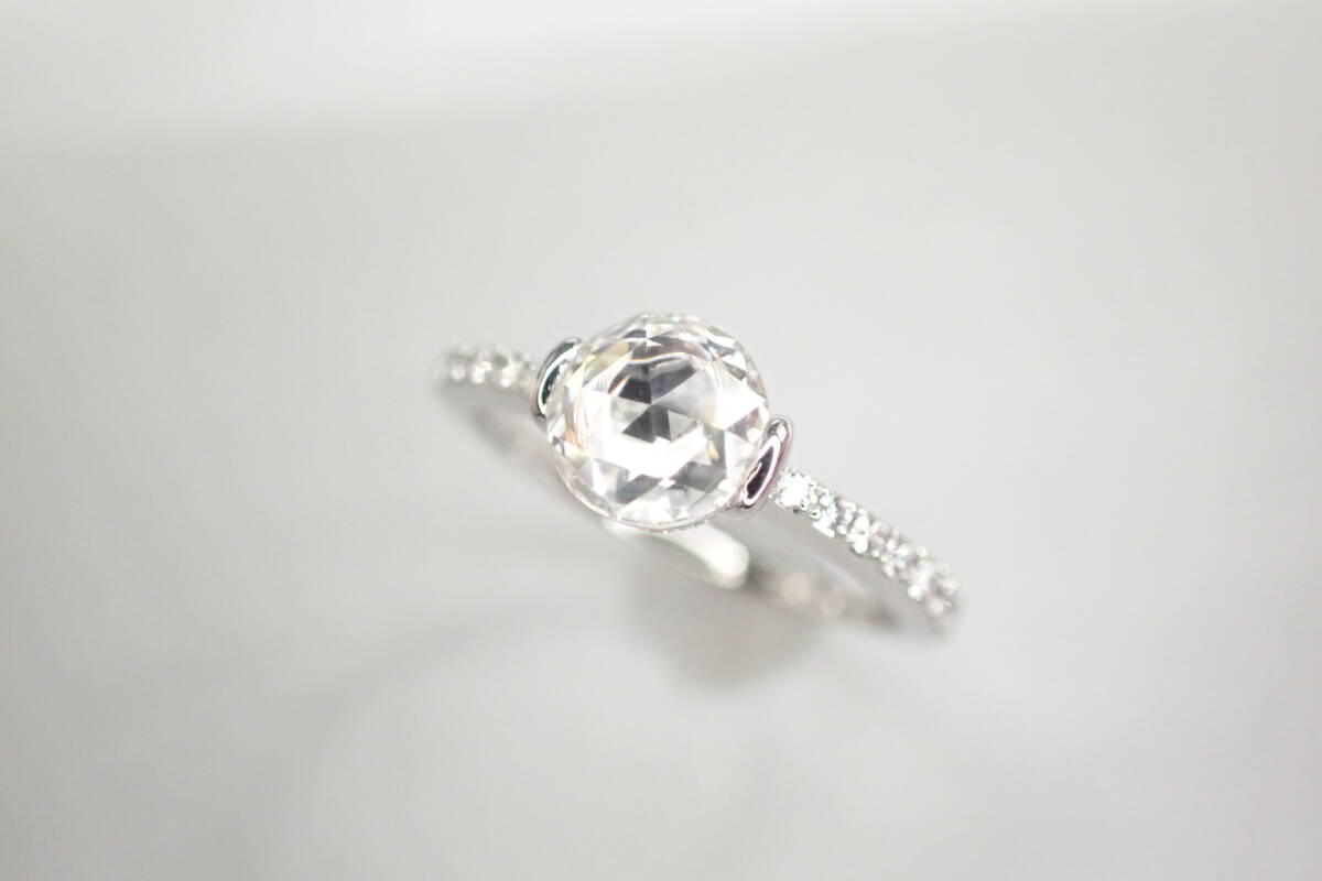 Yahoo!オークション - 14/美品 ギメル Pt950 ローズカットダイヤ0.604c...