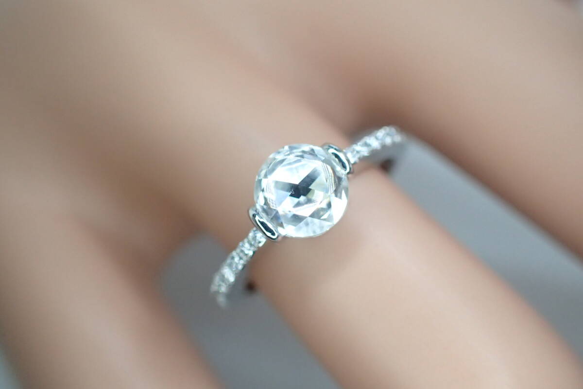 Yahoo!オークション - 14/美品 ギメル Pt950 ローズカットダイヤ0.604c...