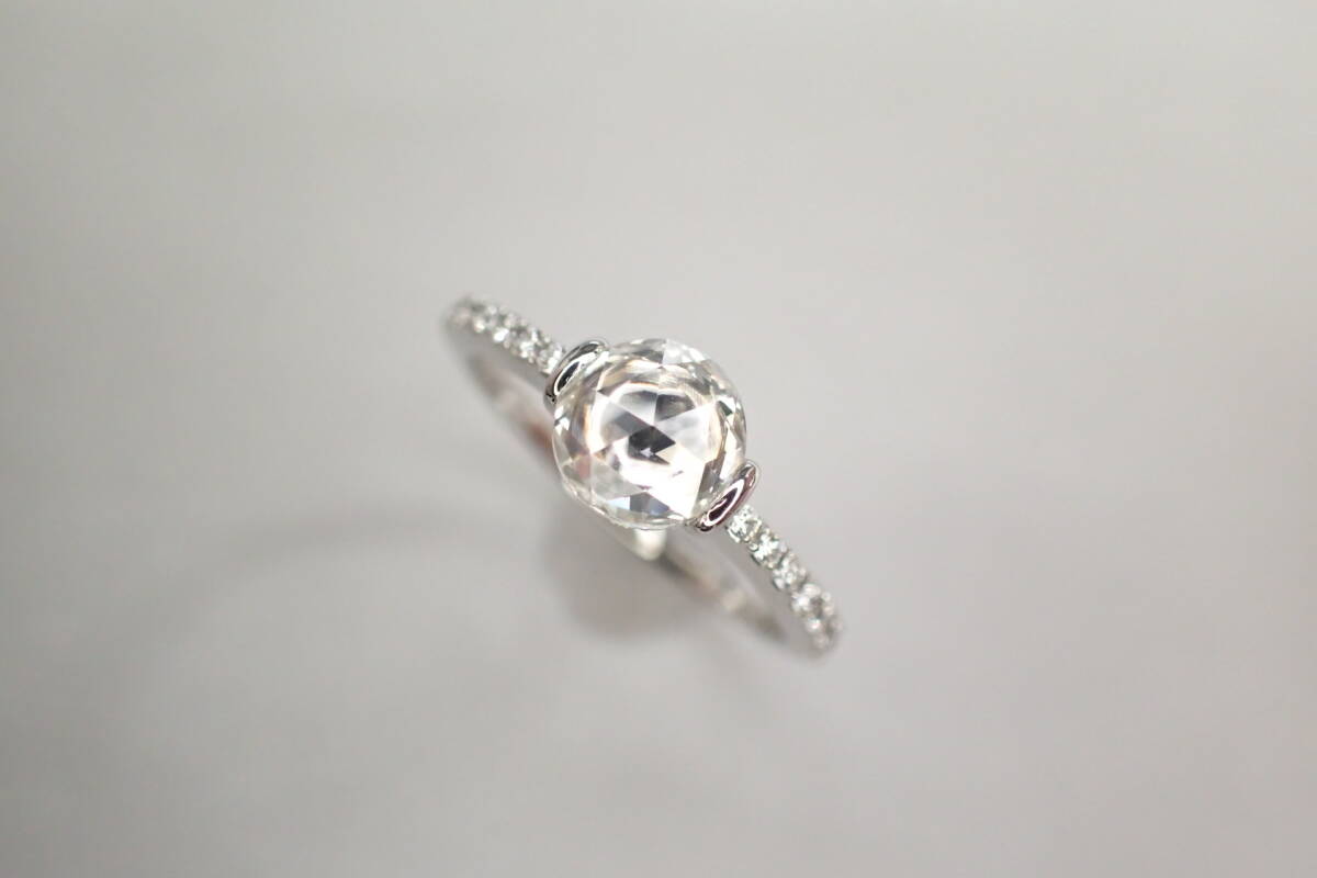 Yahoo!オークション - 14/美品 ギメル Pt950 ローズカットダイヤ0.604c...