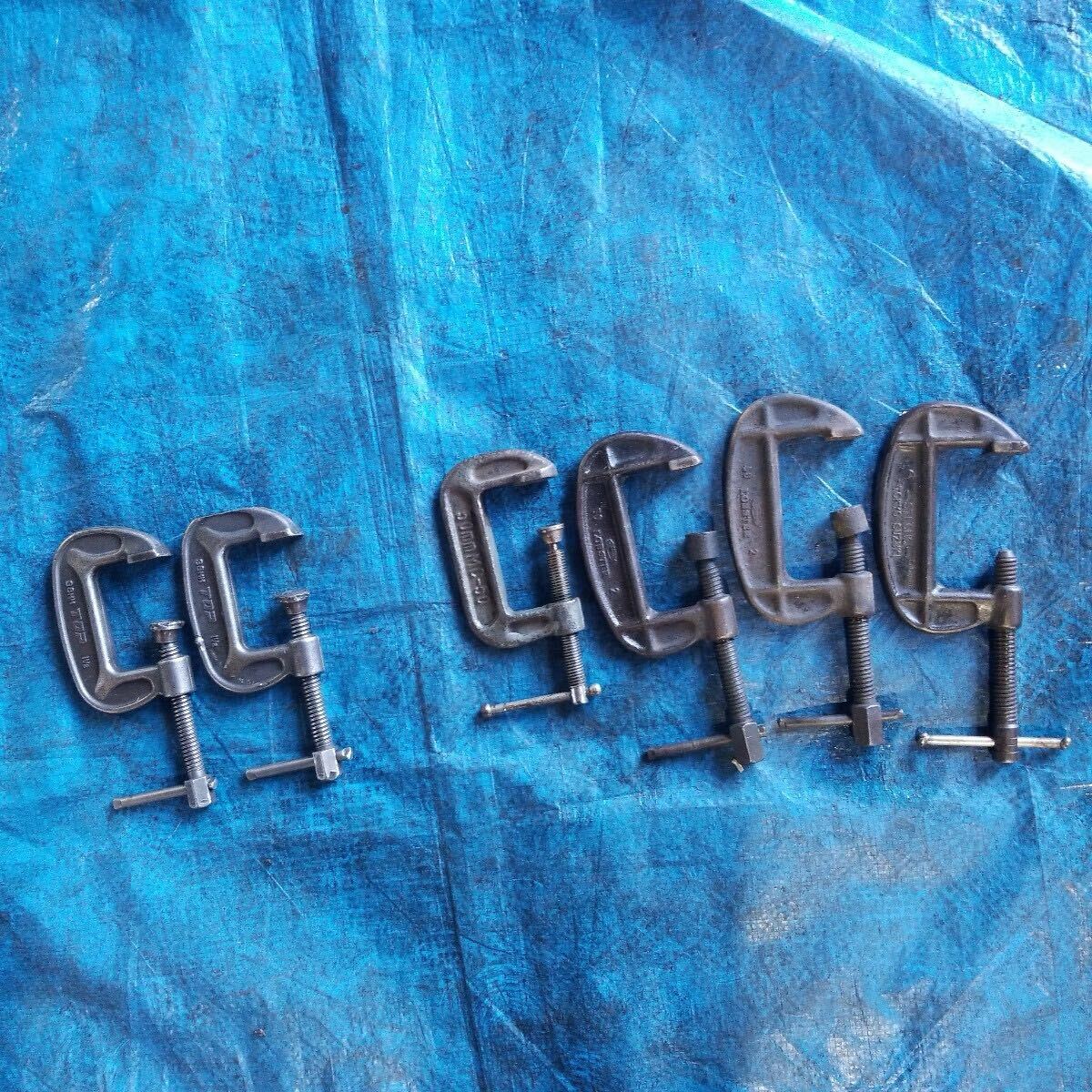 Yahoo!オークション - u75 シャコ万 クランプ 38㎜ 2個 50㎜ 4個 セッ...