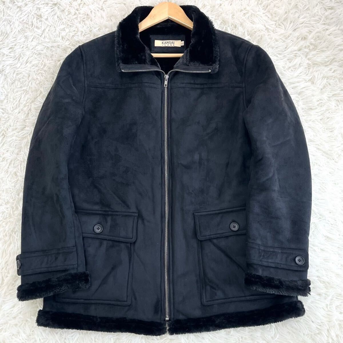 Yahoo!オークション - 漆黒を纏う 美品/希少LL カンサイジーンズ KANSA...