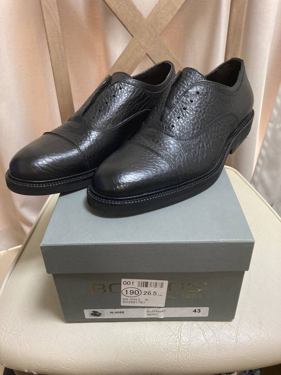 Yahoo!オークション - ボエモス BOEMOS 紐なしストレートチップ 43 新...