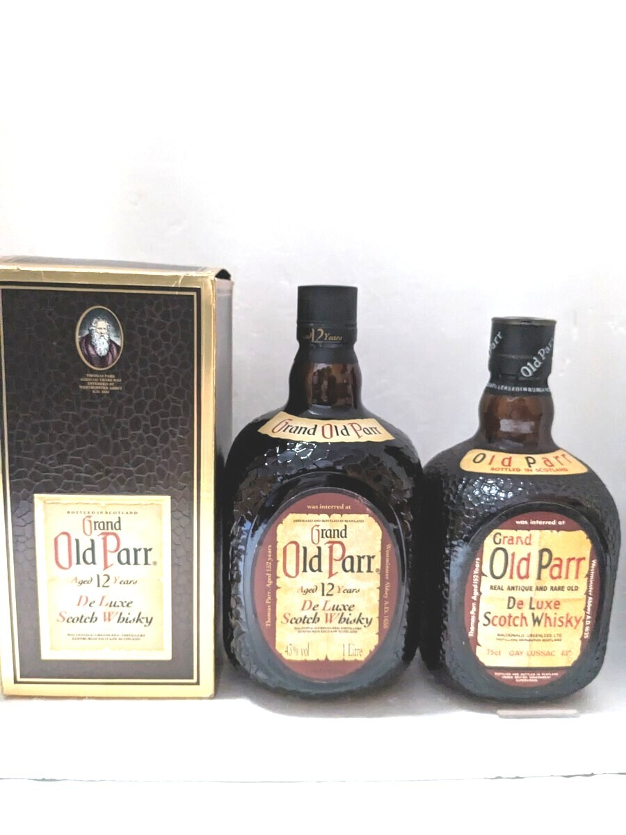 2本セット Grand Old Parr デラックス＆12年 43％ 760ml 750ml グランド オールド パー スコッチ 古酒(スコッチ)｜売買されたオークション情報、yahooの商品 ...