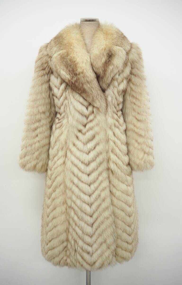 Yahoo!オークション - ブルーフォックス ロングコート 着丈102㎝ EMBA...