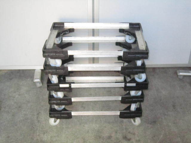 Yahoo!オークション - 【複数在庫】サンコー アルミ製 コンテナ用台車 ...