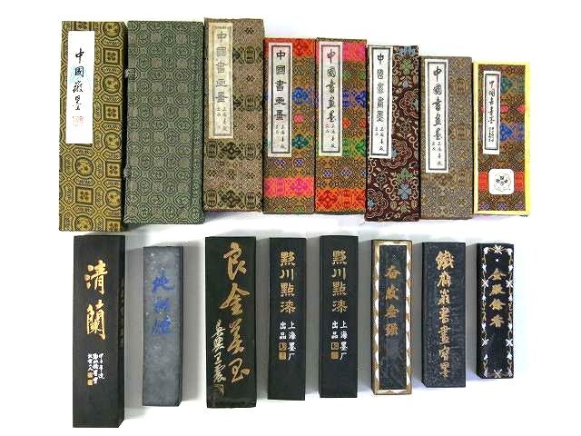 Yahoo!オークション - W572 未使用も有 中国製 古墨 墨 8点まとめて ...