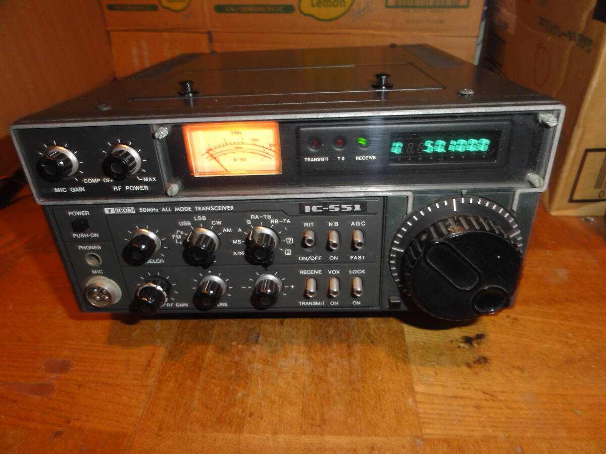 Yahoo!オークション - ICOM IC-551 50MHZ TRANSCEIVER ジャンク
