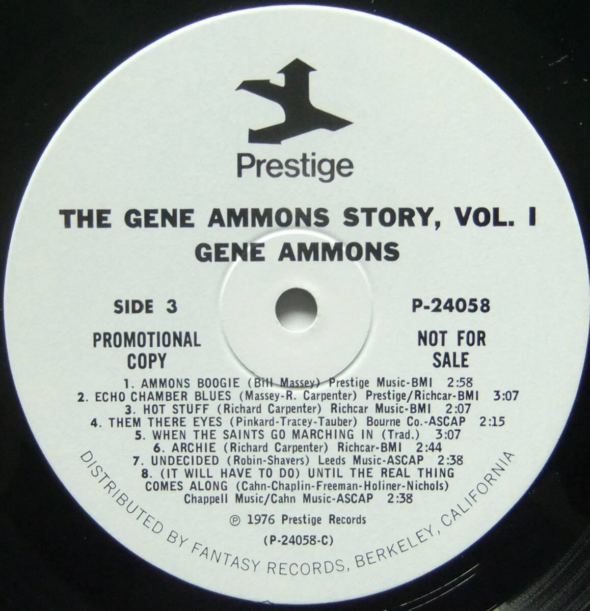 GENE AMMONS / The Gene Ammons Story : The 78 Era 2LP Prestige P-24058 promo V(ジャズ一般)｜売買されたオークション ...