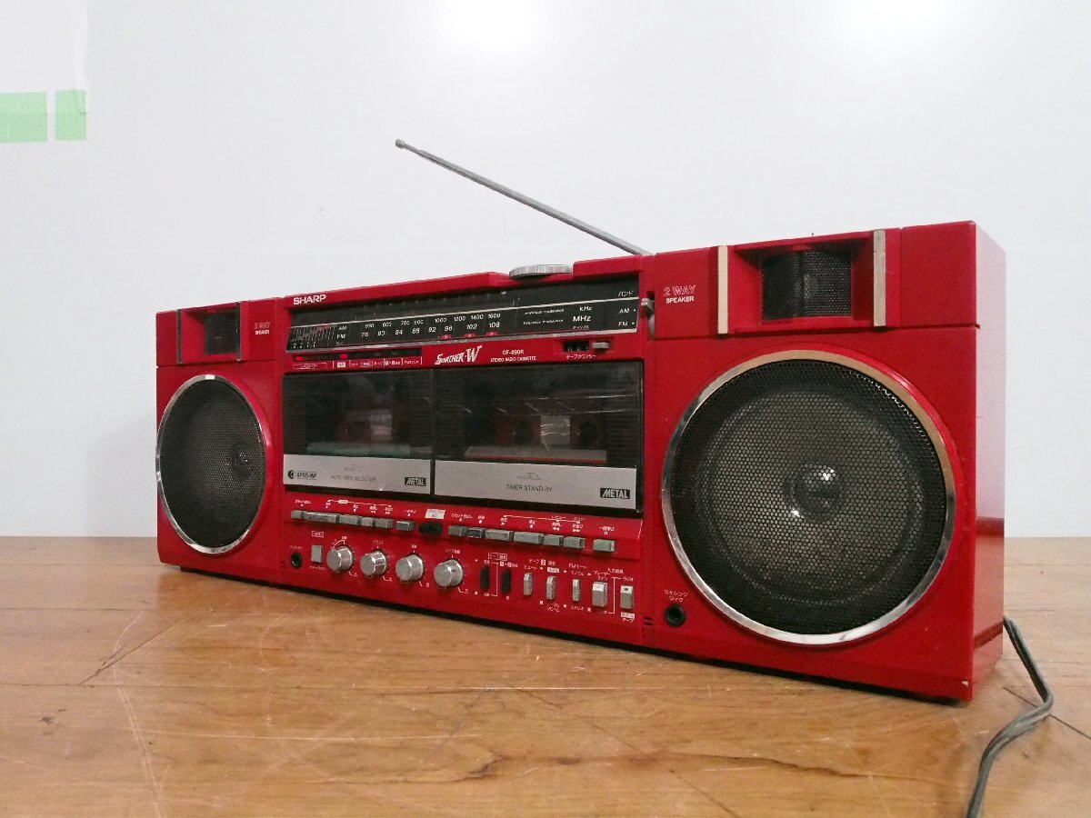 Yahoo!オークション - 【2F1128-8】 SHARP シャープ ラジオ付きステレ...