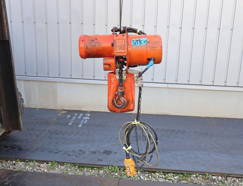 Yahoo!オークション - 3219C23 NITCHI ニッチ ホイストMH-40H 1t 5m 土...