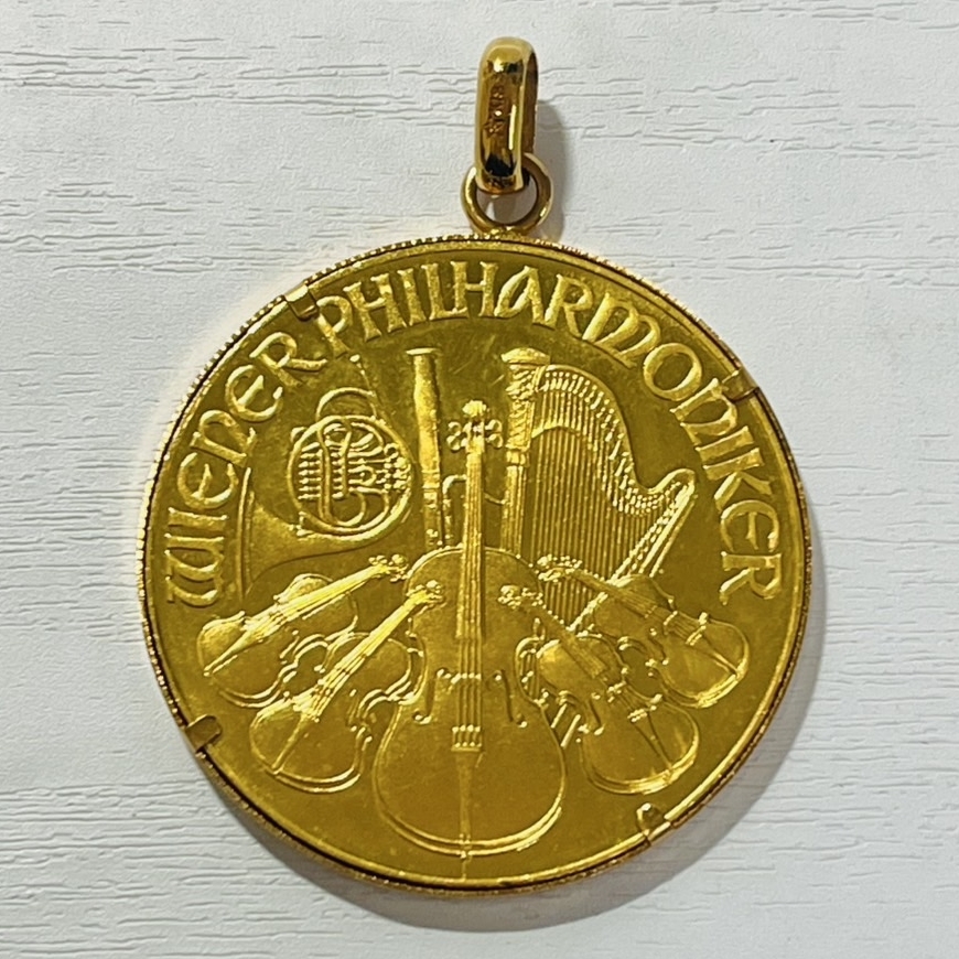 241216-1T 現状品 純金/コイン 1UNZE GOLD 999.9/K24/約33.87g/K18/REPUBLIK OSTERREICH/WINNER PHILHARMONIKER ...