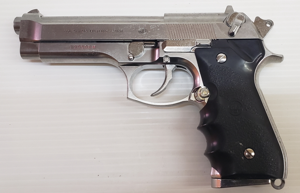 Yahoo!オークション - マルイ ベレッタ M92F クロームステンレスモデ...