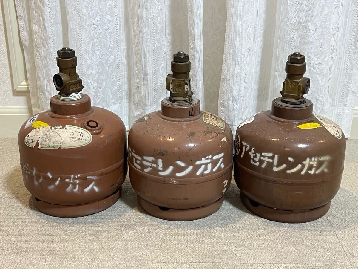 Yahoo!オークション - アセチレンガス ガスボンベ 未確認 現状品