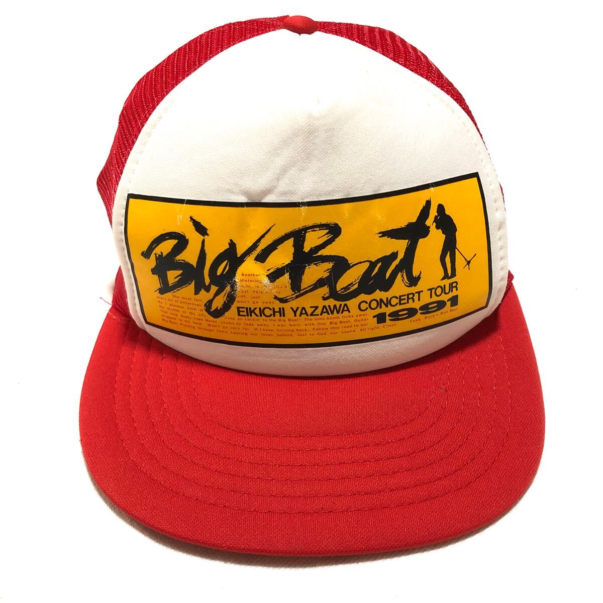 Yahoo!オークション - E.YAZAWA 矢沢永吉 メッシュキャップ 1991 BIGBO...