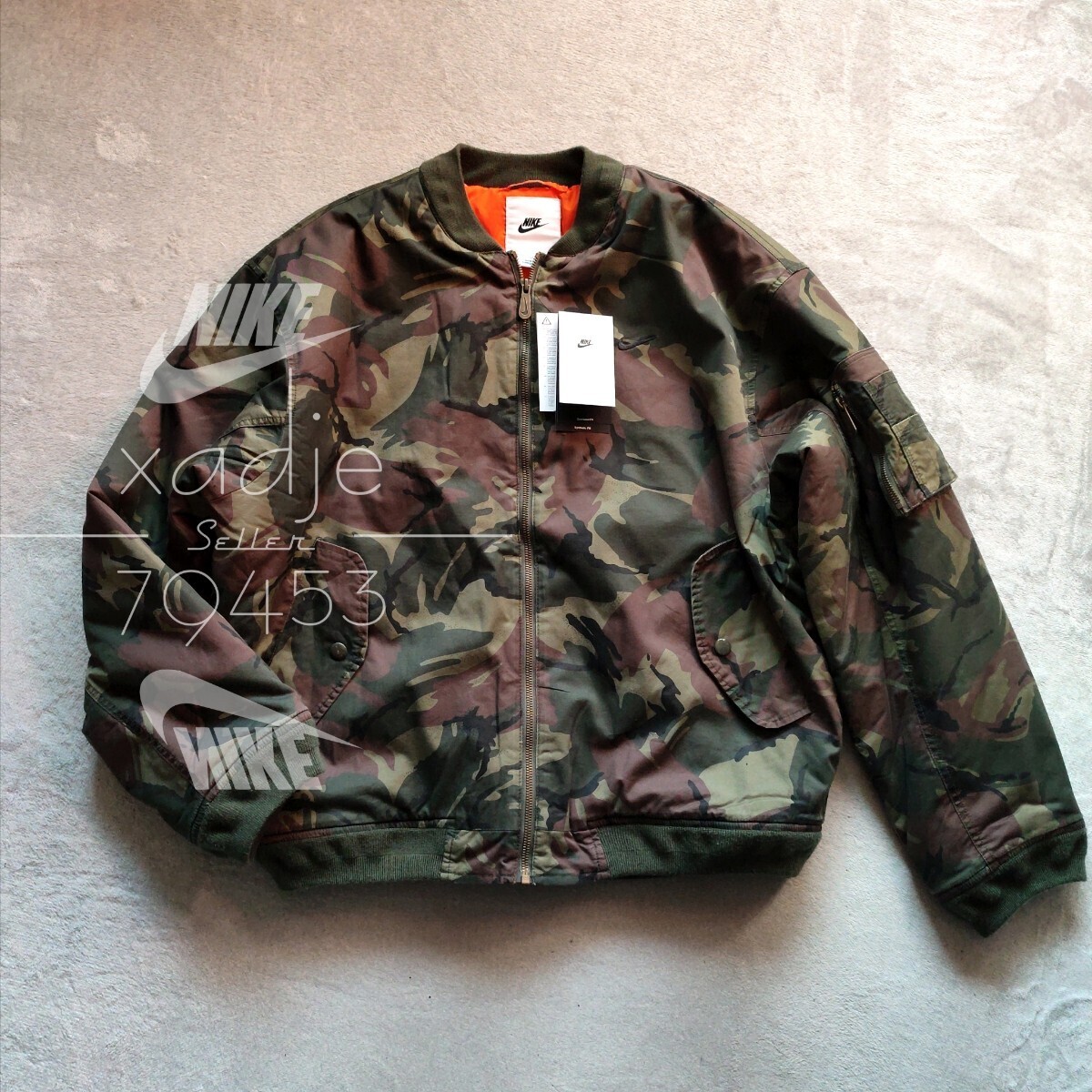 Yahoo!オークション - 新品 正規品 NIKE ナイキ MA1 ボンバー ジャケッ...