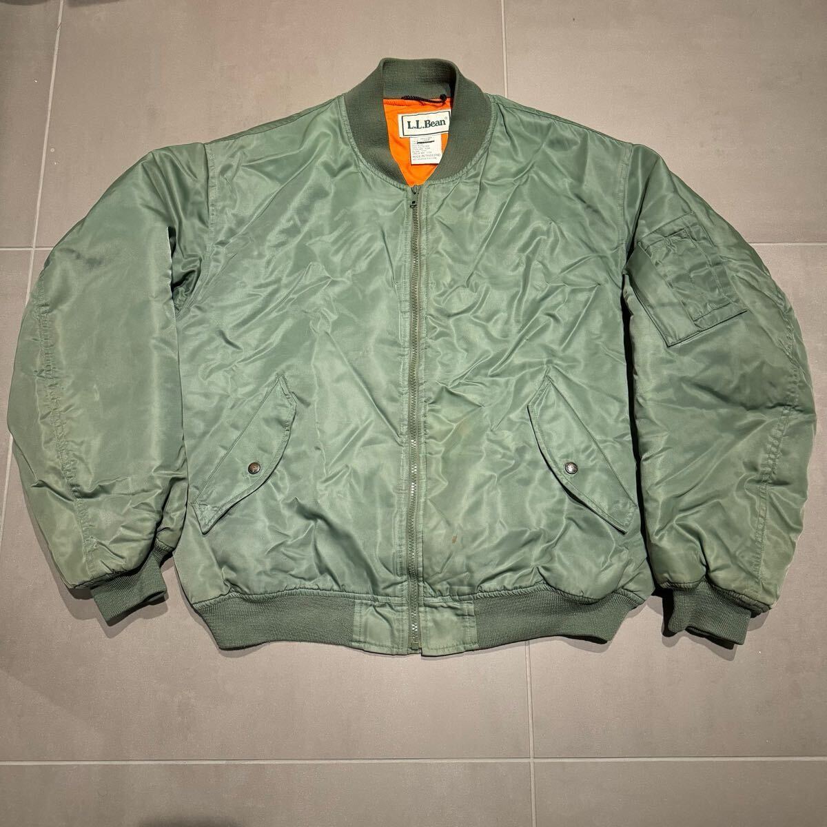 Yahoo!オークション - 90s L.L.BEAN ma1 Lサイズ レア