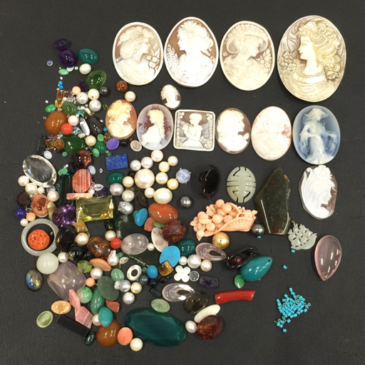 Yahoo!オークション - サンゴ コーラル 真珠 パール カラーストーン 他...