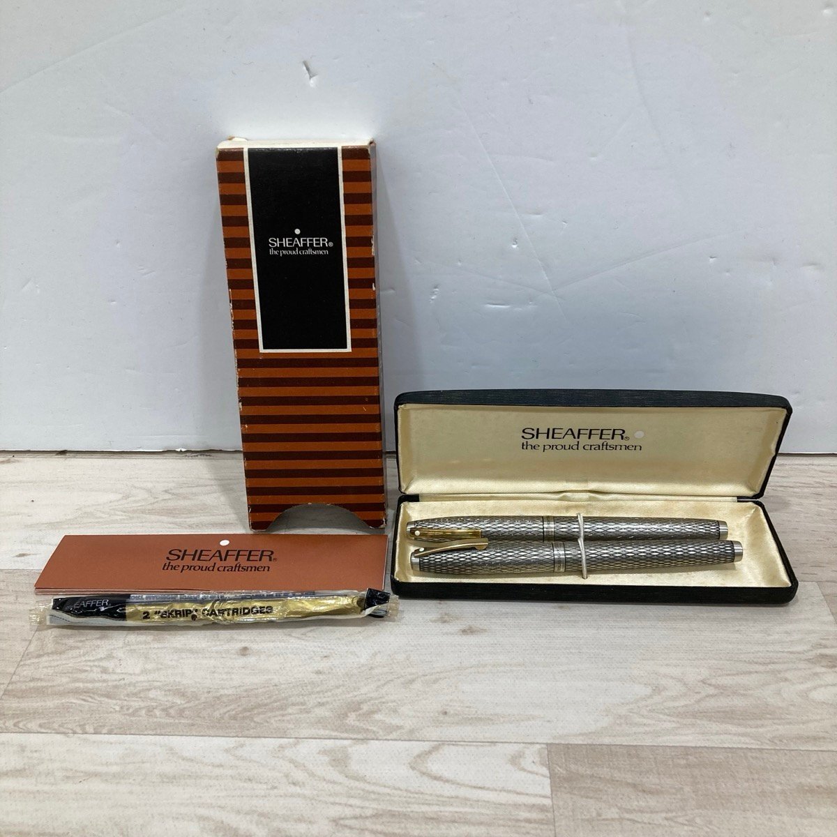 Yahoo!オークション - SHEAFFER シェーファー STERLING SILVER 万年筆 ...