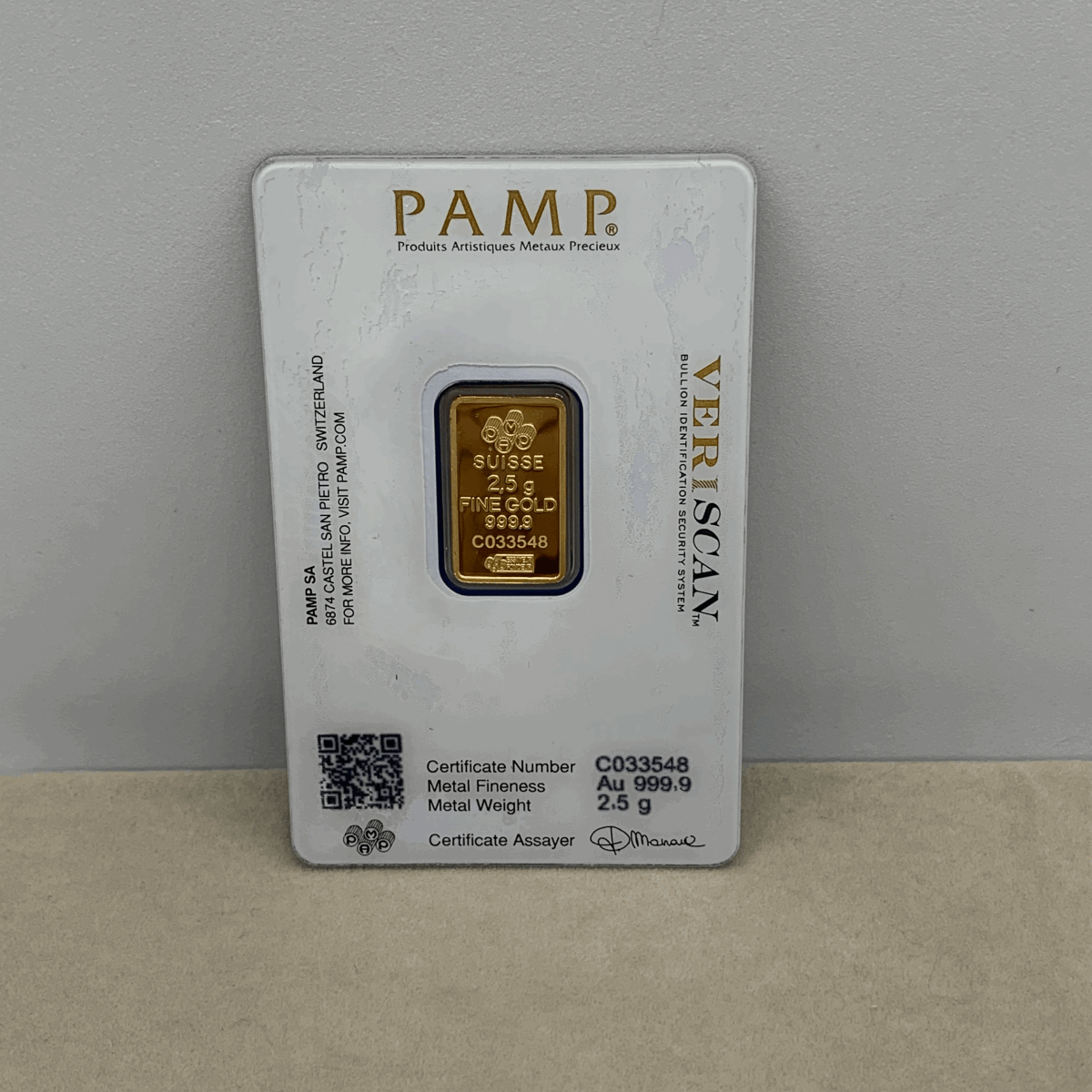 Yahoo!オークション - PAMP社 インゴット FINE GOLD 2.5g