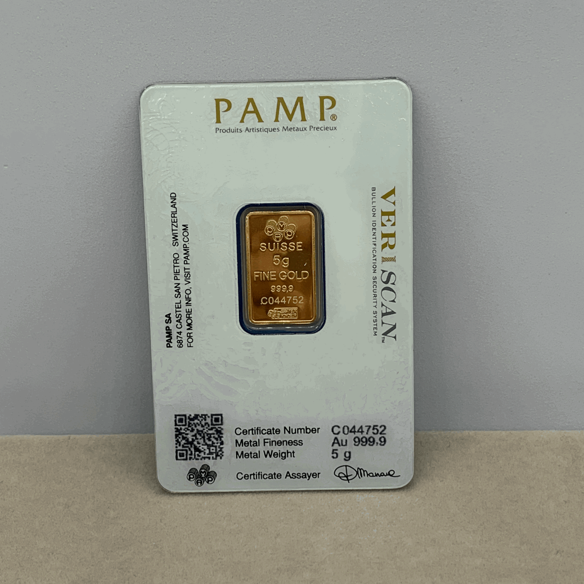 Yahoo!オークション - PAMP社 インゴット FINE GOLD 5g