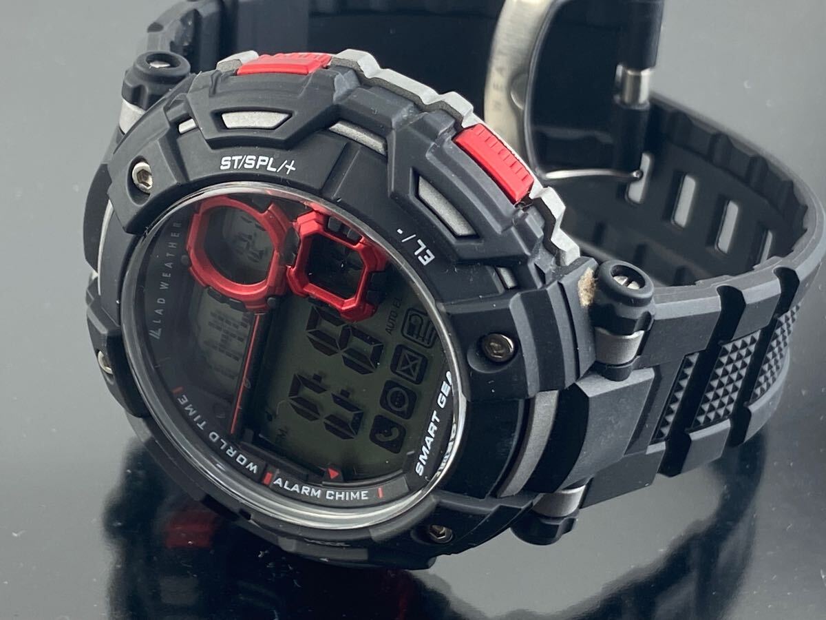 Yahoo!オークション - [M009]1円～ メンズ腕時計 デジタル ラドウェザ...