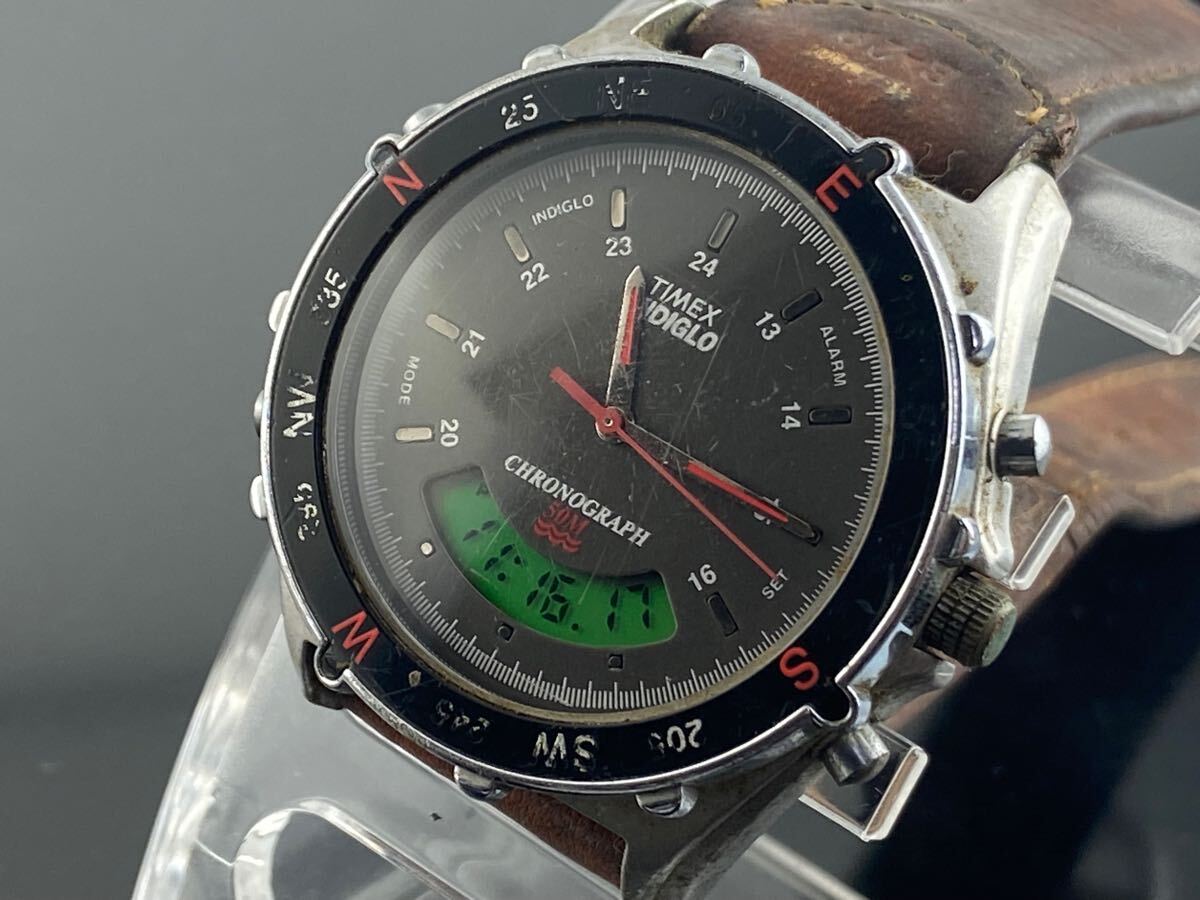 Yahoo!オークション - [M009]1円～ メンズ腕時計 アナデジ TIMEX タイ...
