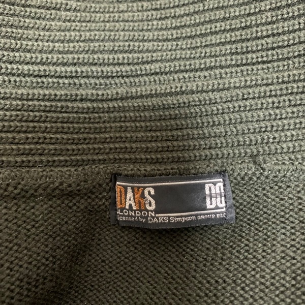 Yahoo!オークション - ダックス DAKS カーディガン サイズM - ダークグ...