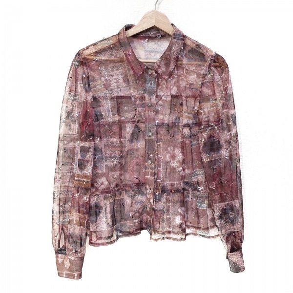 Yahoo!オークション - アルバロッサ ALBA ROSSA 長袖シャツブラウス サ...